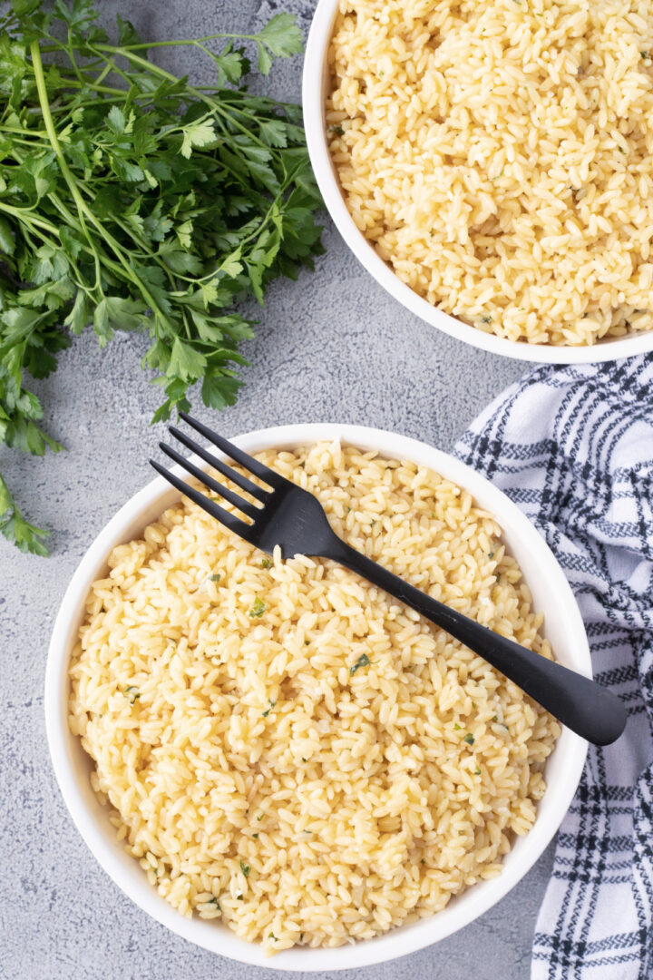 Creamy Garlic Parmesan Orzo Recipe
