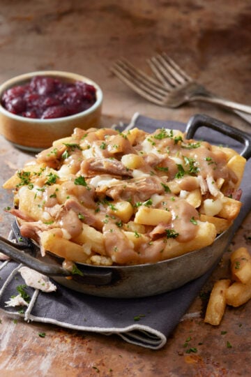 Leftover Thanksgiving Turkey Poutine | Happily Unprocessed