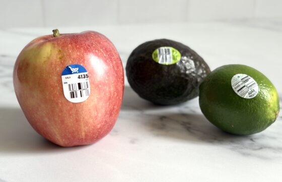 What do the labels on fruit mean?